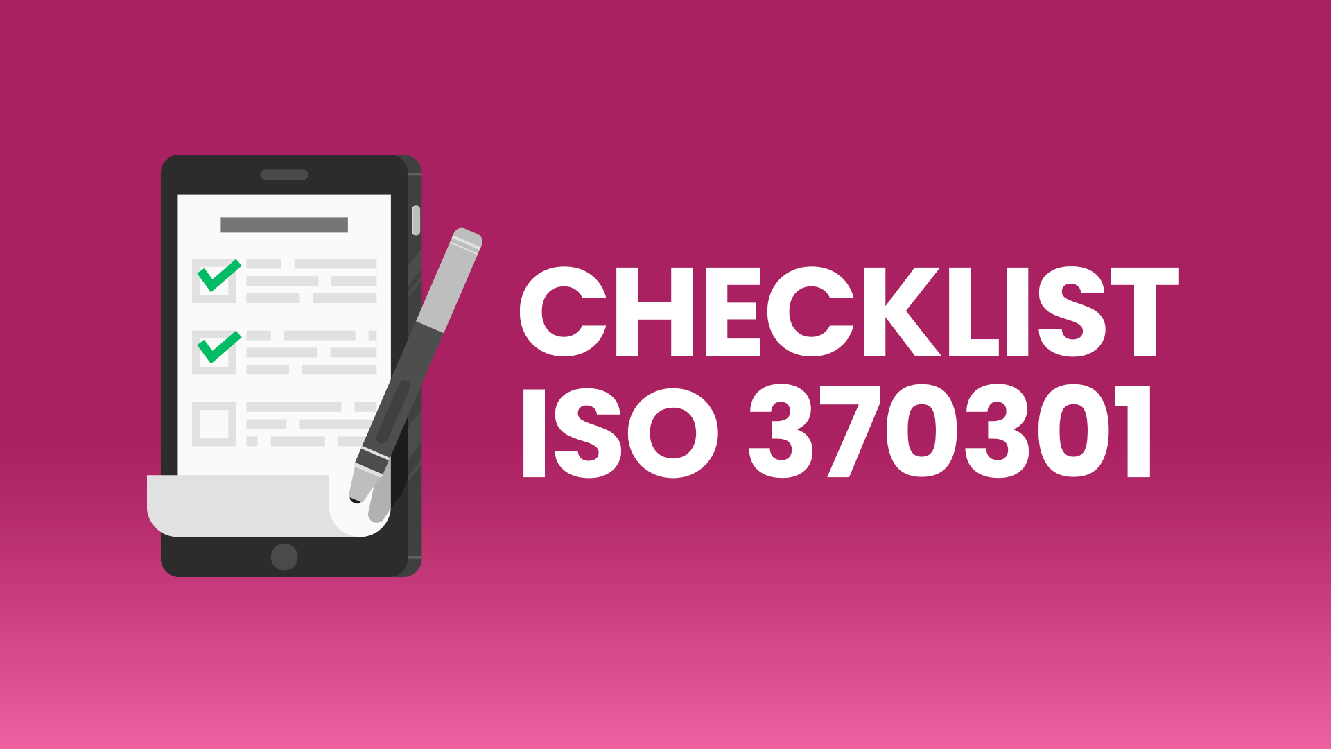 Checklist ISO 37301 | QMS Brasil
